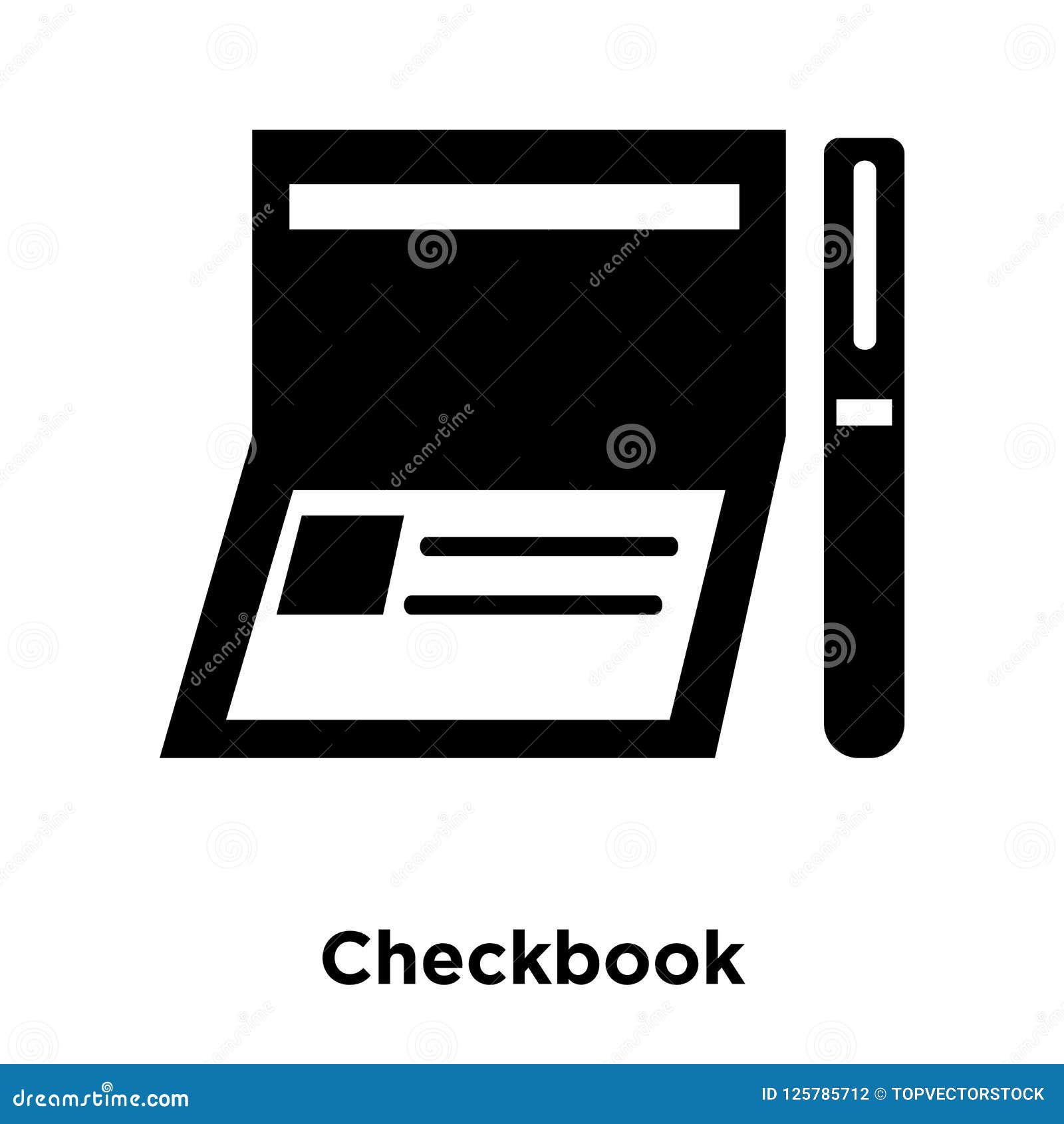 Checkbook Icon Check Book Cheque Chequebook Bank Banking Money Payment ...