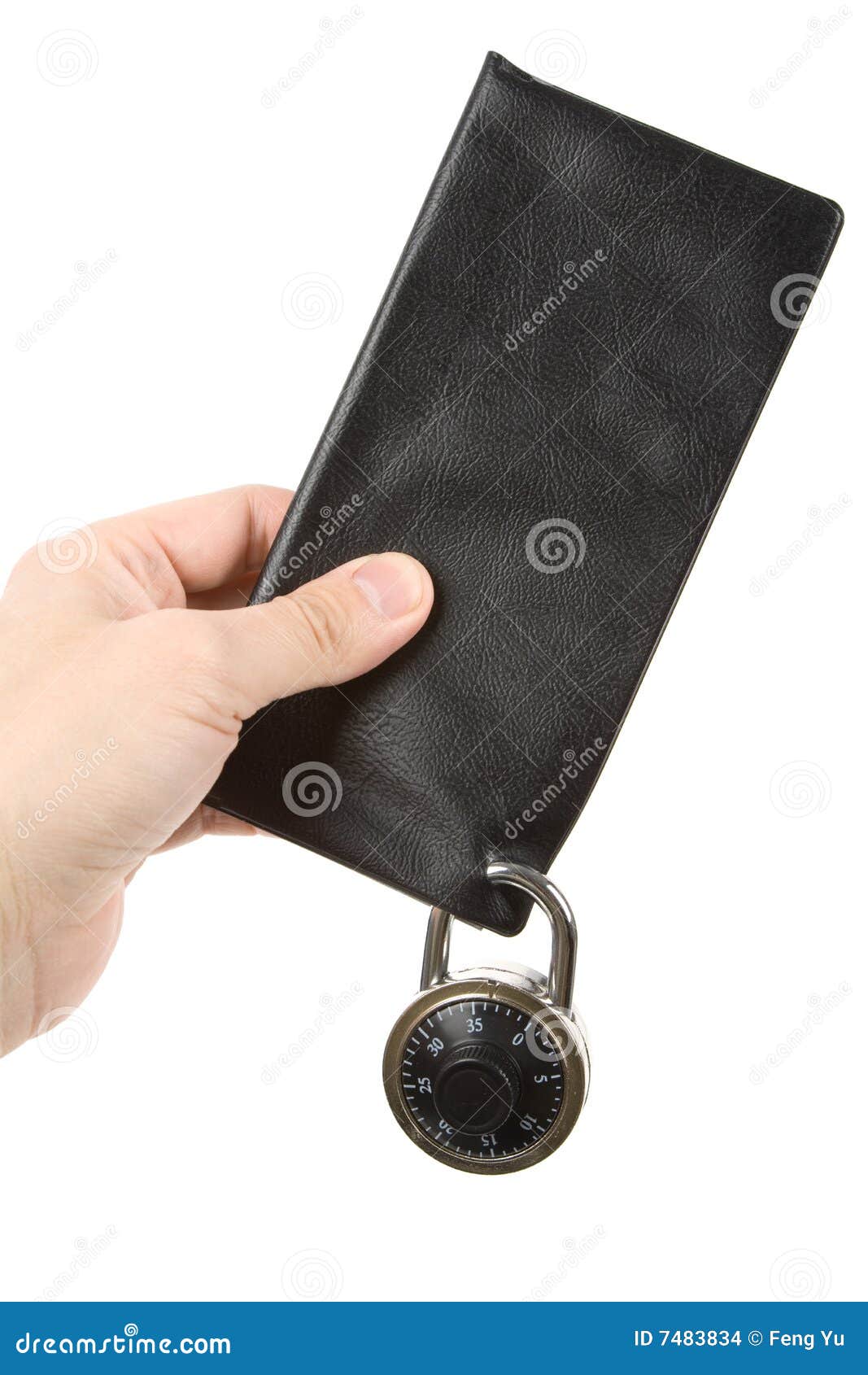 Checkbook and Lock stock photo. Image of paying, recession - 7483834