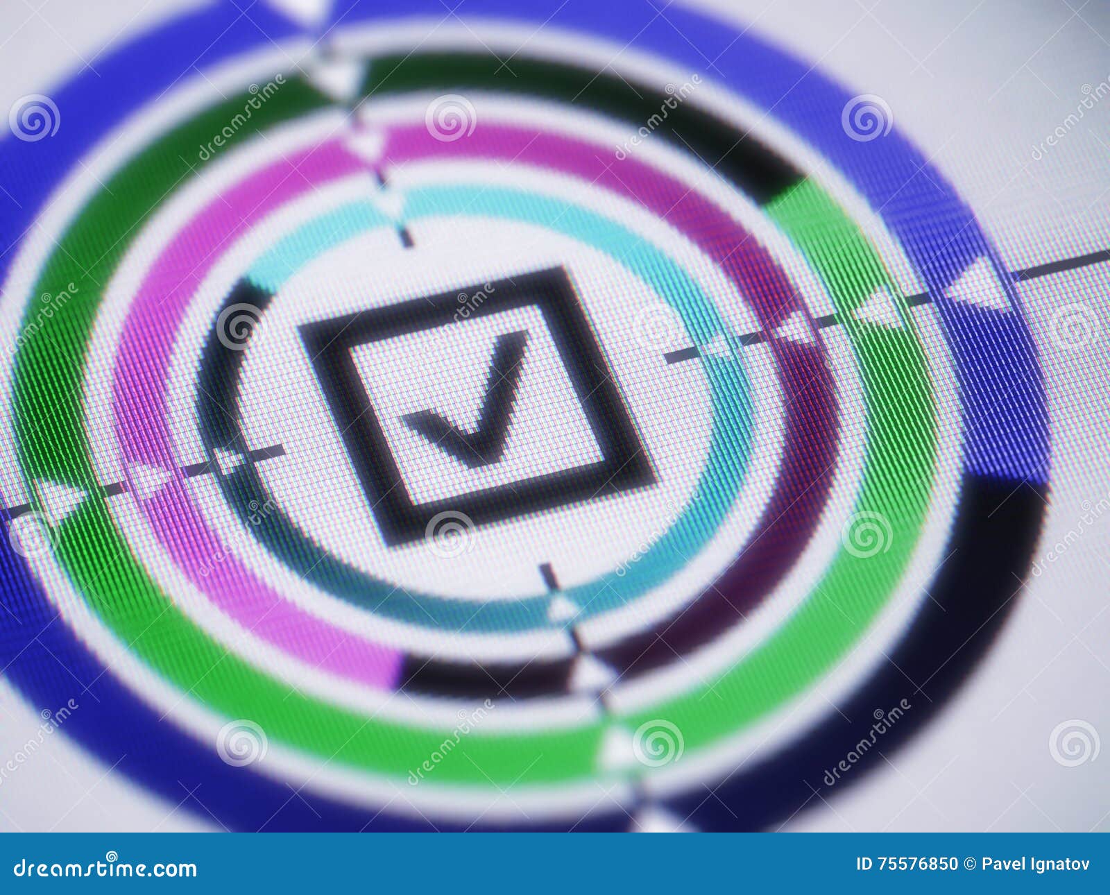 Checkbox foto de archivo. Imagen de helpline, monitor - 75576850