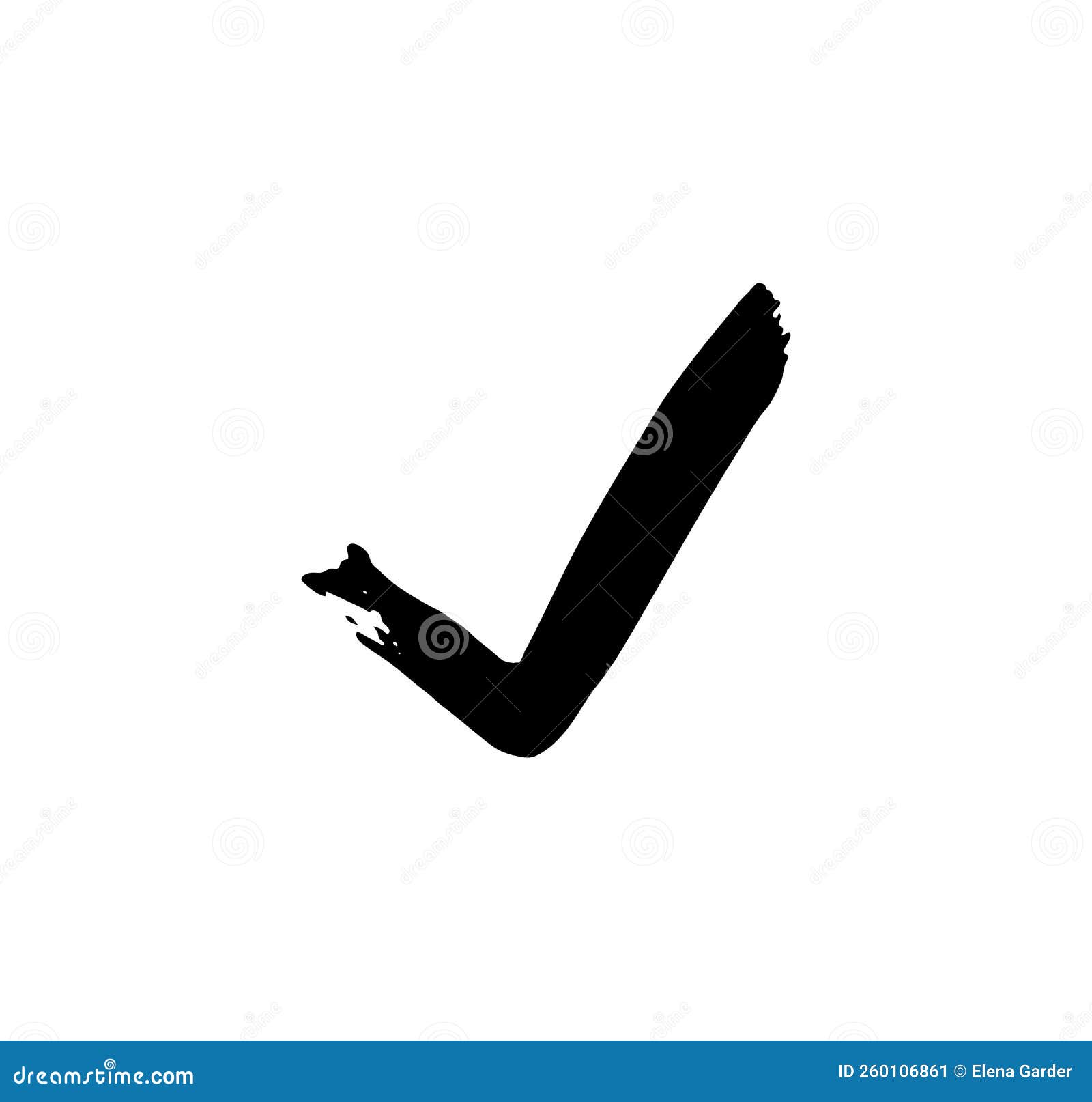 Checkbox. Check Signs V X. Chalk and Brush Checkmarks Set Stock Vector ...