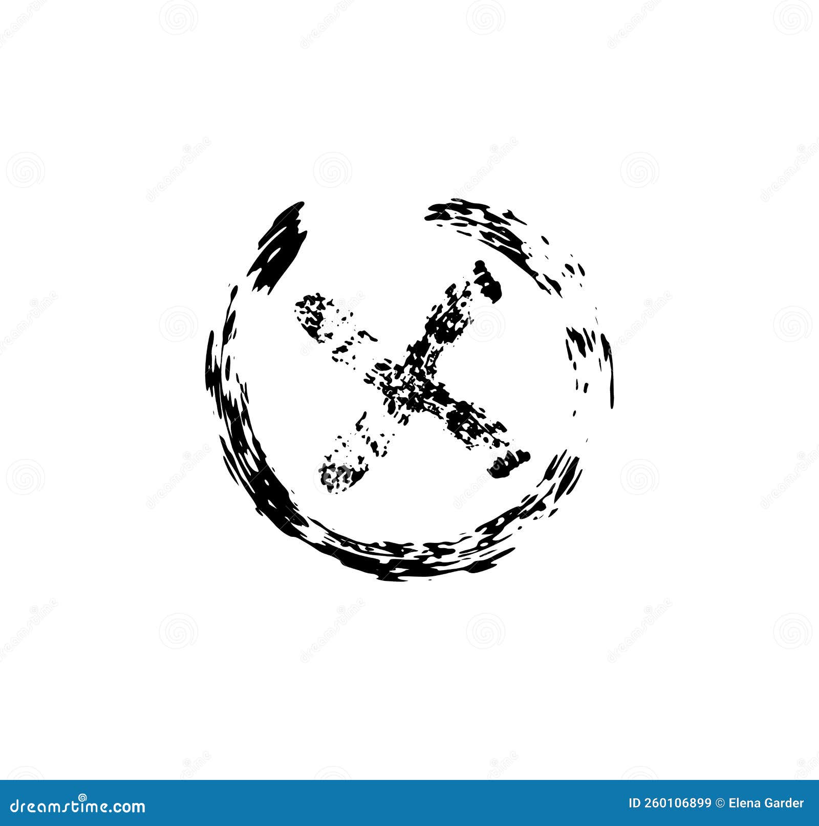 Checkbox. Check Signs V X. Chalk and Brush Checkmarks Set Stock Vector ...