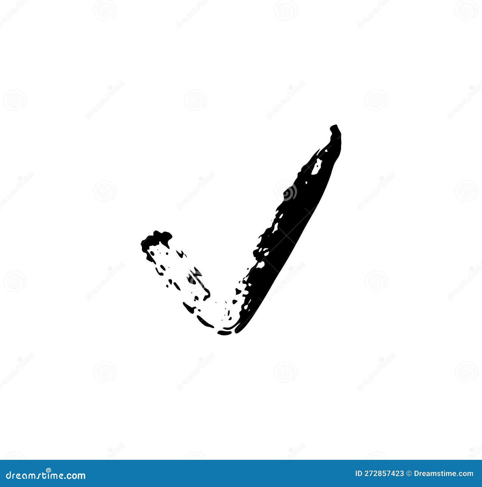 Checkbox. Check Signs V X. Chalk and Brush Checkmarks Set Stock Vector ...