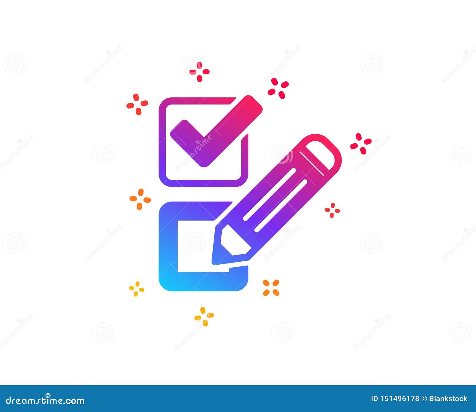 Checkbox Icon. Survey Choice Sign. Vector Stock Vector - Illustration ...
