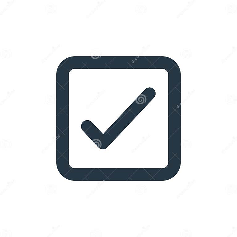 Checkbox Icon Vector from Essentials Ui Concept. Thin Line Illustration ...