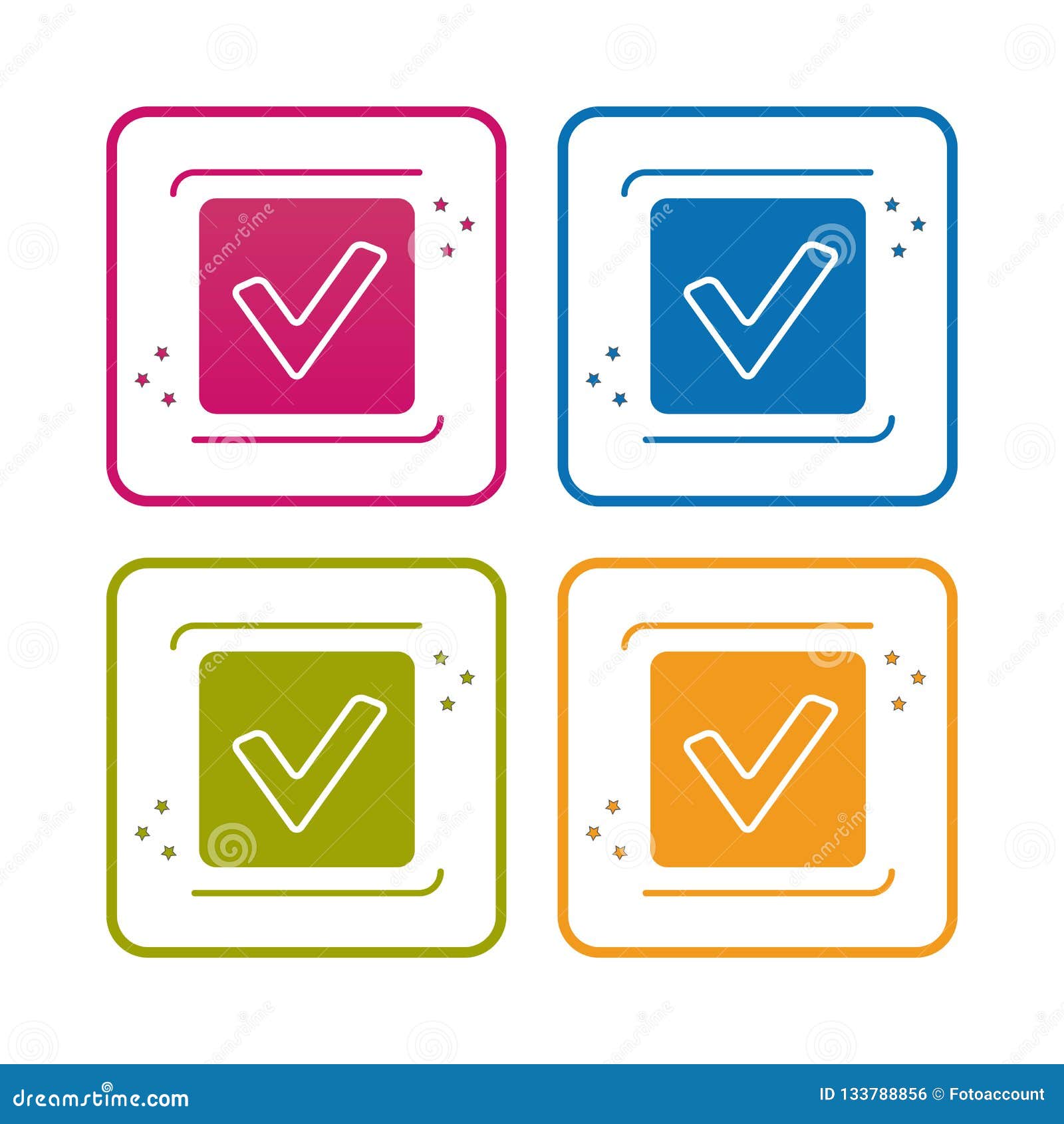 Checkbox - Outline Styled Icon - Editable Stroke - Vector Illustration ...