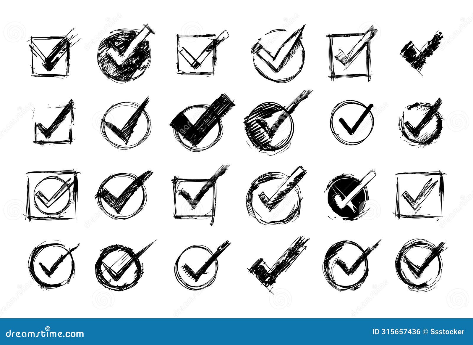 Different Checkbox Icon Set - Green Vector Illustration - Isolated On ... Different Checkbox Icon Set - Green Vector Illustration - Isolated On ...