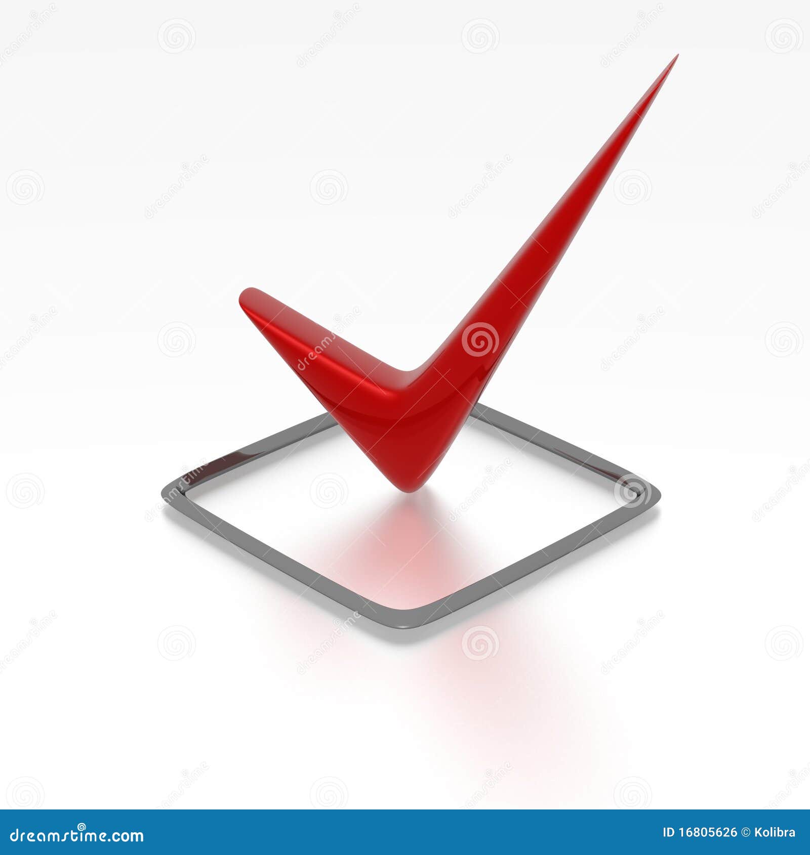 Checkbox rojo stock de ilustración. Ilustración de selecto - 16805626