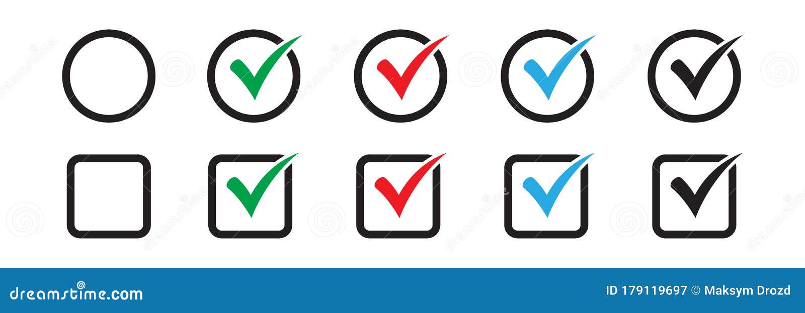Checkbox Set With Blank And Checked Checkbox Vector Icon. Ilustração do ... Checkbox Set With Blank And Checked Checkbox Vector Icon. Ilustração do ...