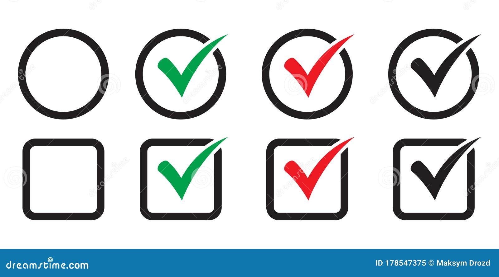 Checkbox Set with Blank and Checked Checkbox Vector Icon. Stock Vector ... Checkbox Set with Blank and Checked Checkbox Vector Icon. Stock Vector ...