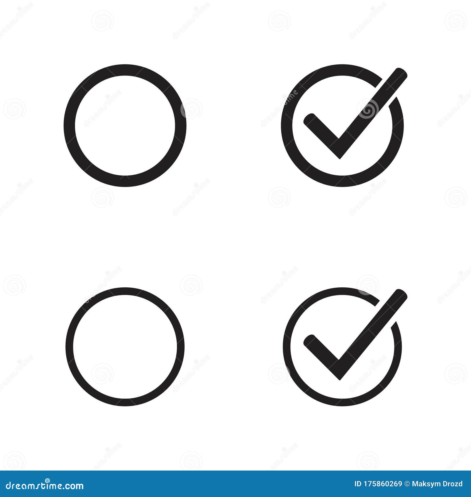 Checkbox Set with Blank and Checked Checkbox Vector Icon. Verify Icon ... Checkbox Set with Blank and Checked Checkbox Vector Icon. Verify Icon ...