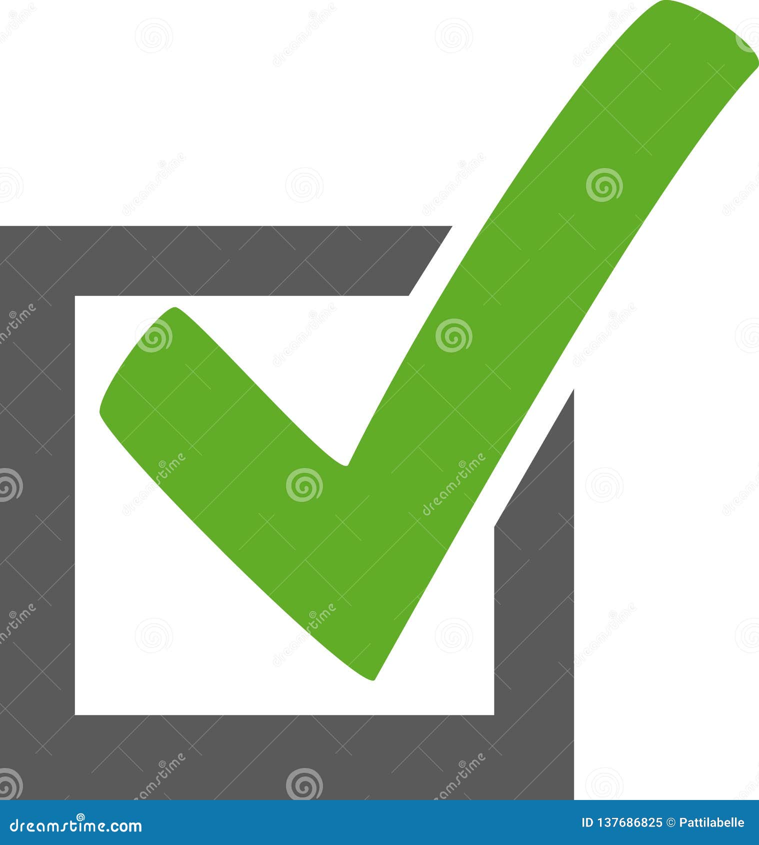 Checkbox vector icon stock vector. Illustration of green - 137686825