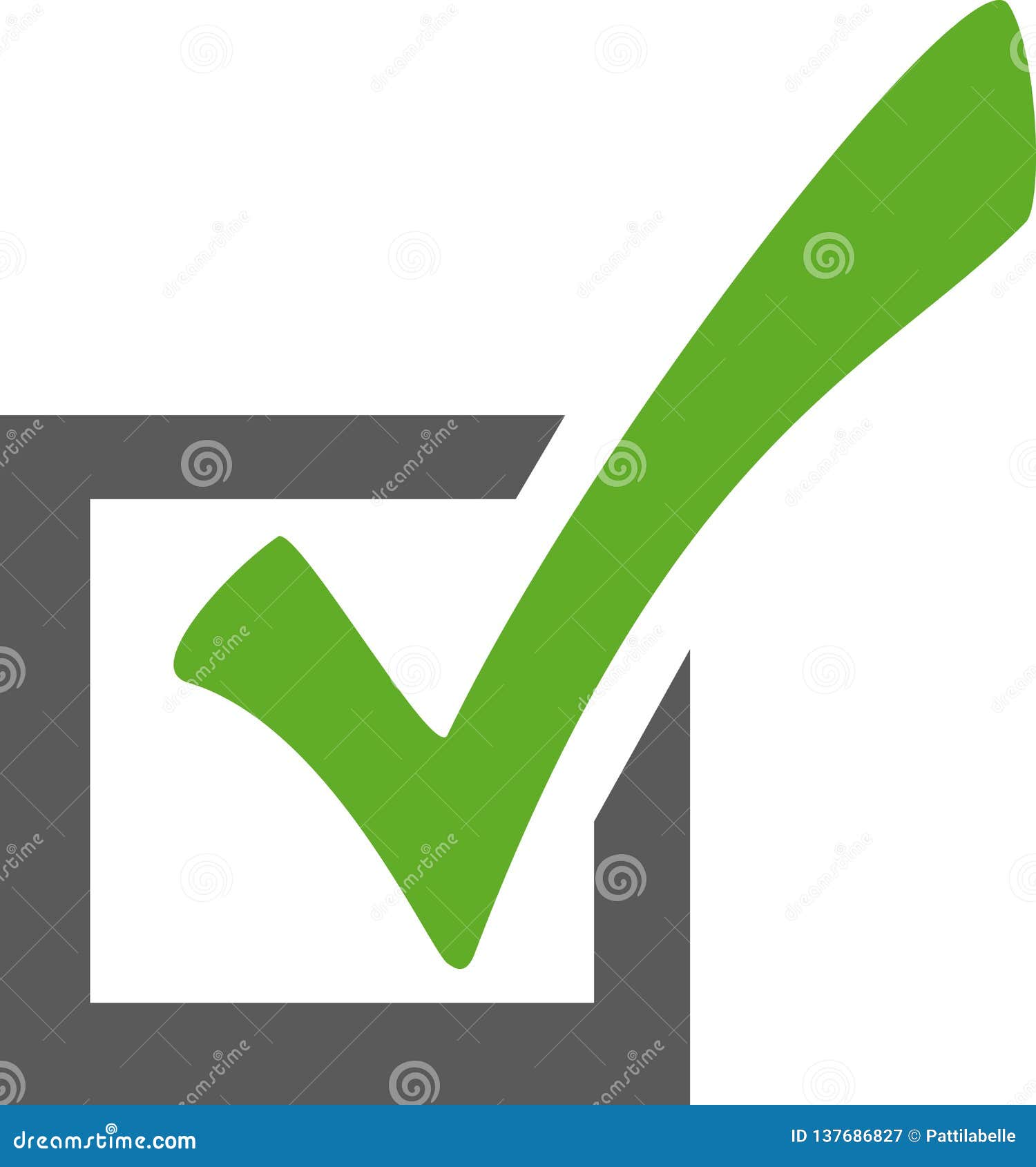Checkbox vector icon stock vector. Illustration of election - 137686827