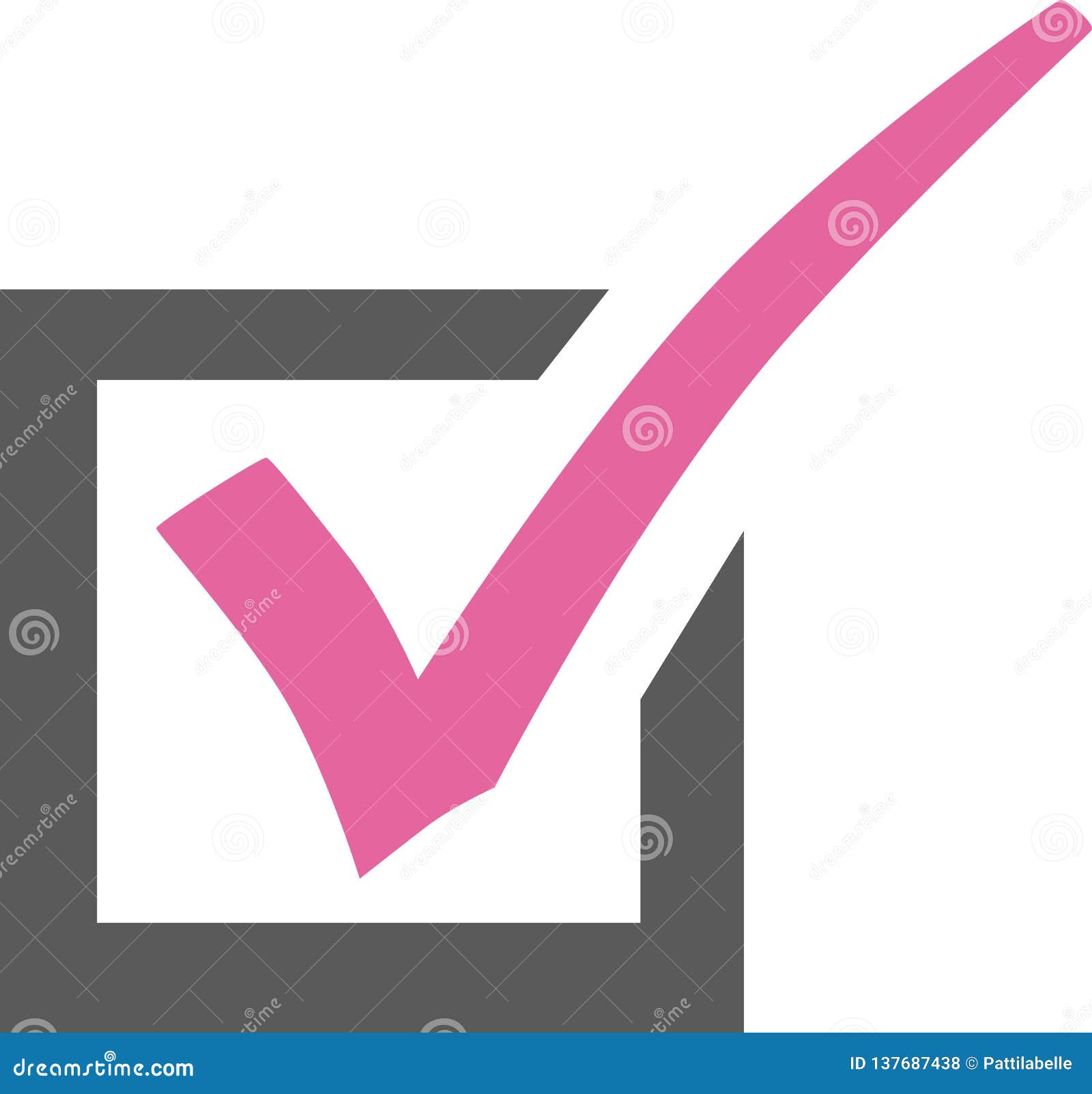 Checkbox vector icon stock vector. Illustration of bullet - 137687438