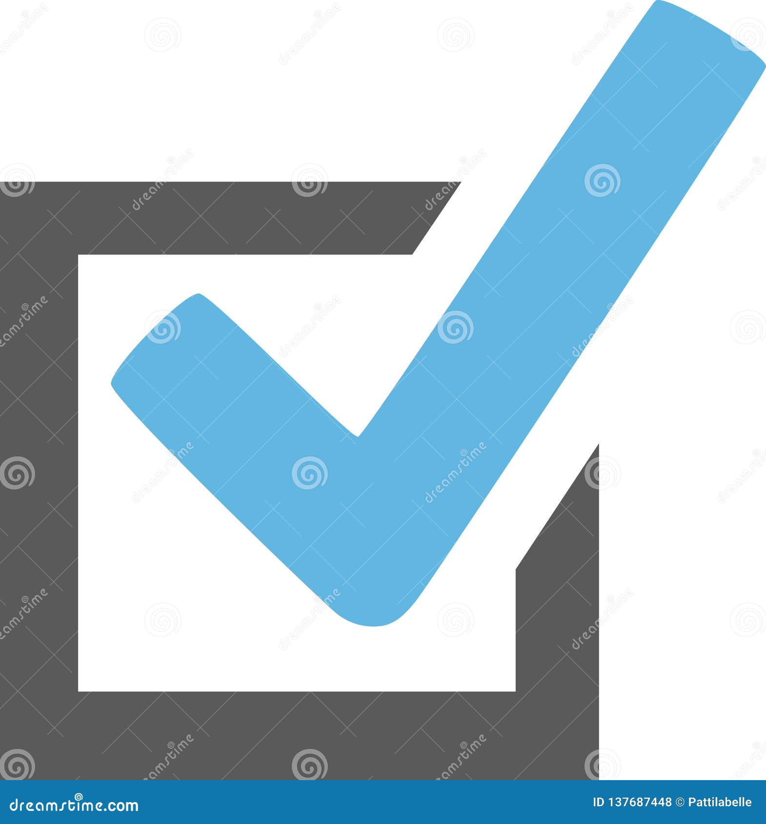 Checkbox vector icon stock vector. Illustration of icon - 137687448