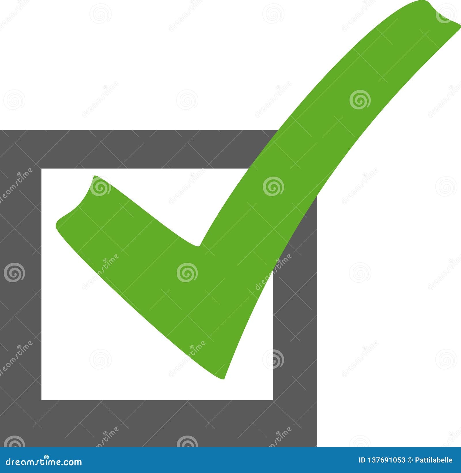Checkbox vector icon stock vector. Illustration of mark - 137691053