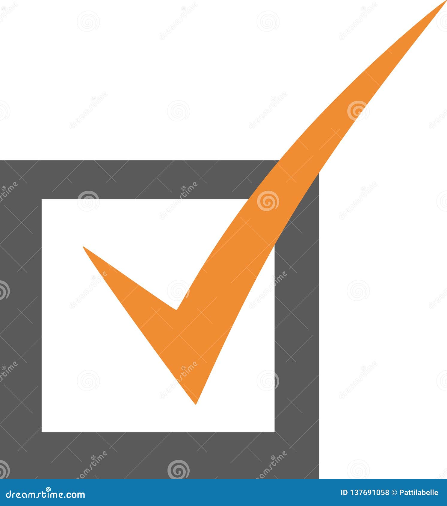 Checkbox vector icon stock vector. Illustration of marker - 137691058