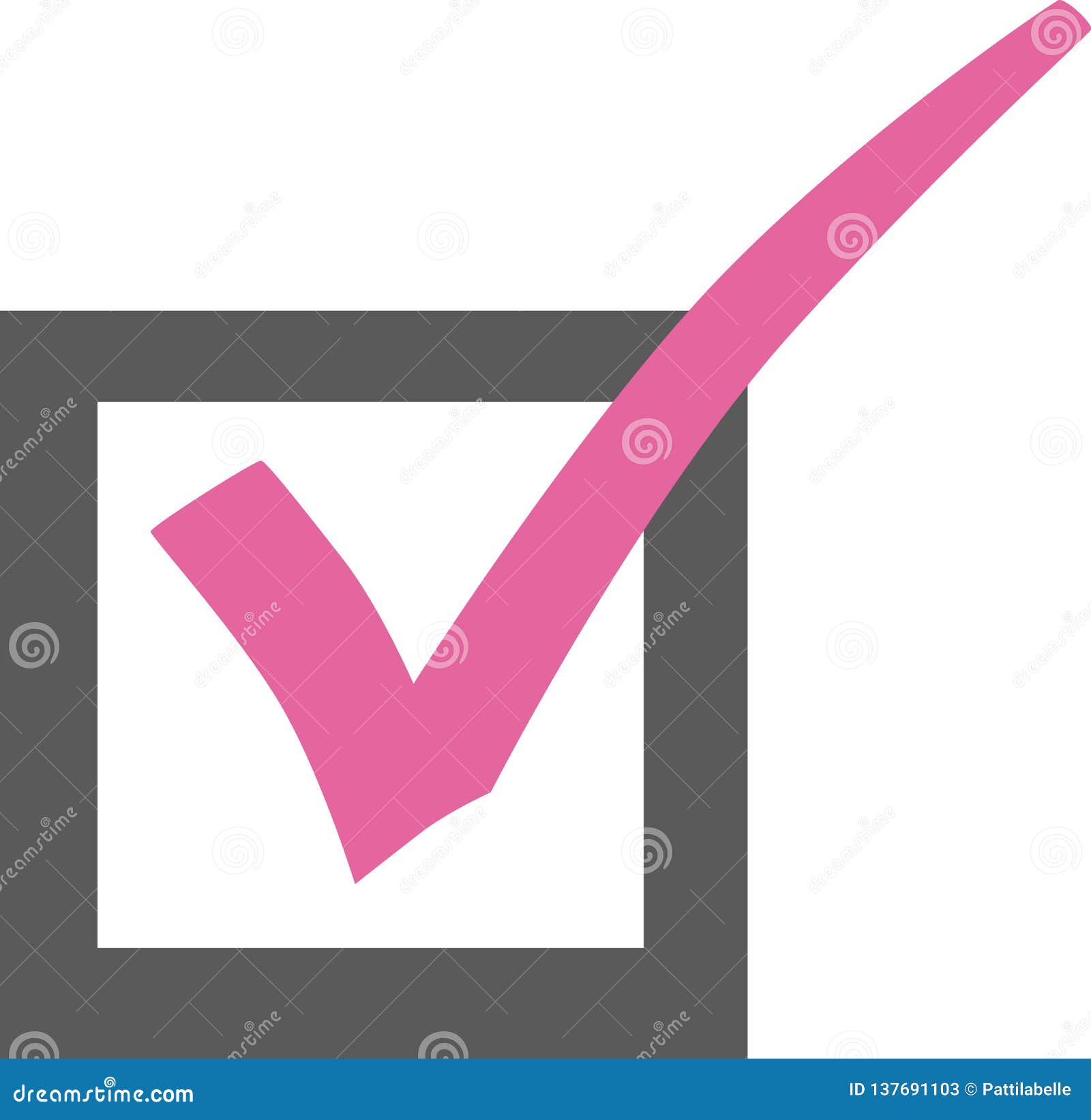Checkbox vector icon stock vector. Illustration of checkbox - 137691103