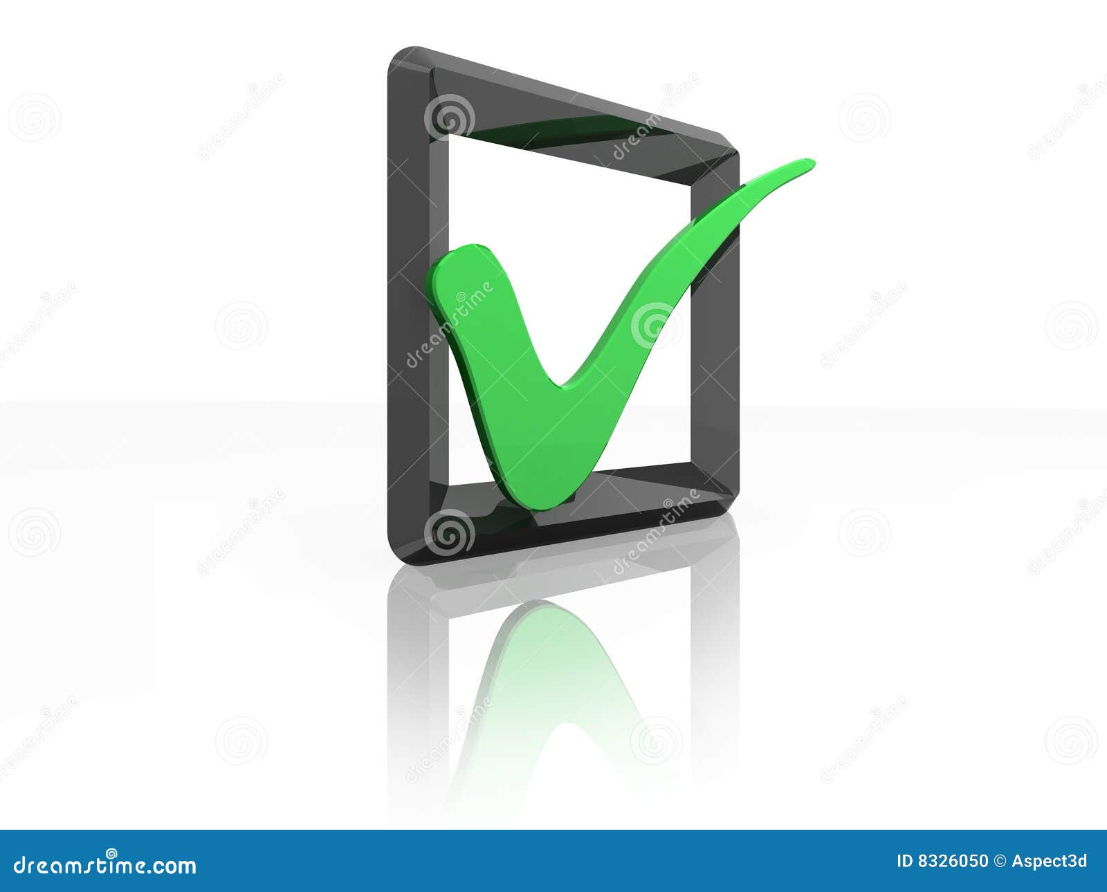 Checkbox Verde Do Tiquetaque Ilustração Stock - Ilustração de voto ...