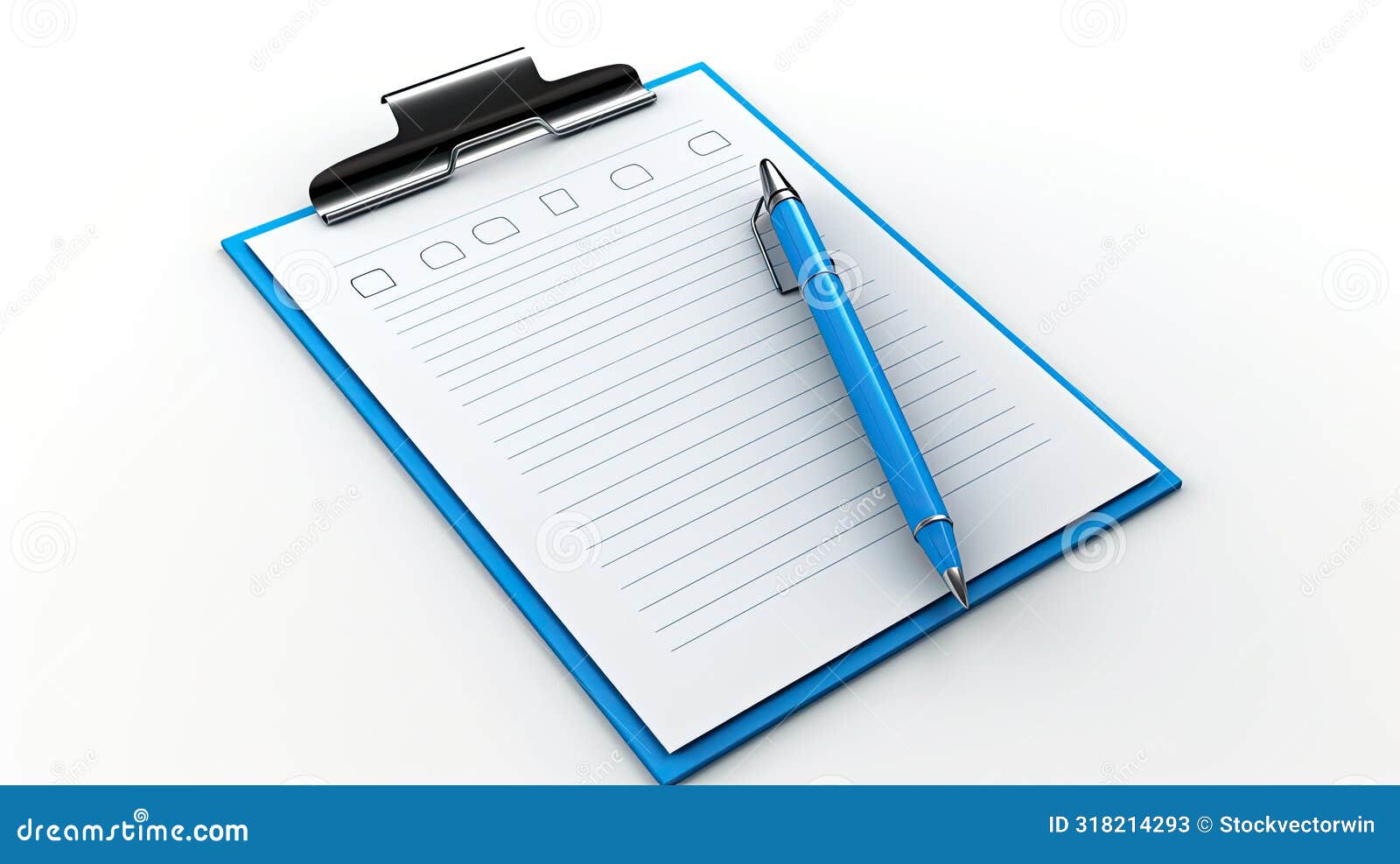 Checkboxes checklist blue stock illustration. Illustration of goals ...
