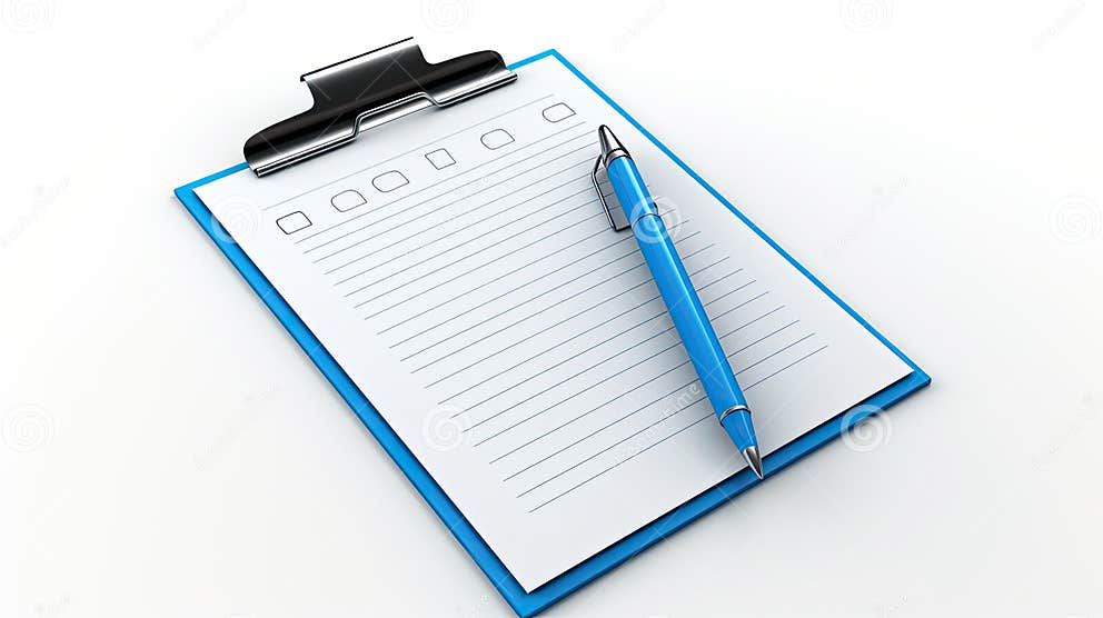 Checkboxes checklist blue stock illustration. Illustration of goals ...