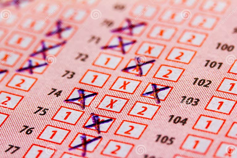 Checked Betting Ticket stock photo. Image of concept - 16204700