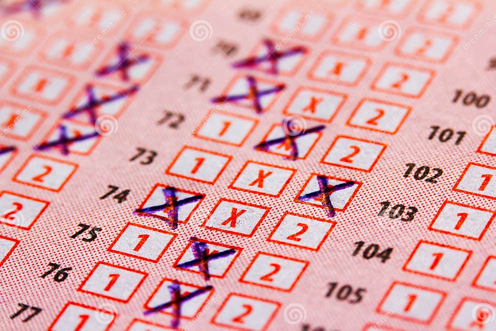 Checked Betting Ticket stock photo. Image of concept - 16204700