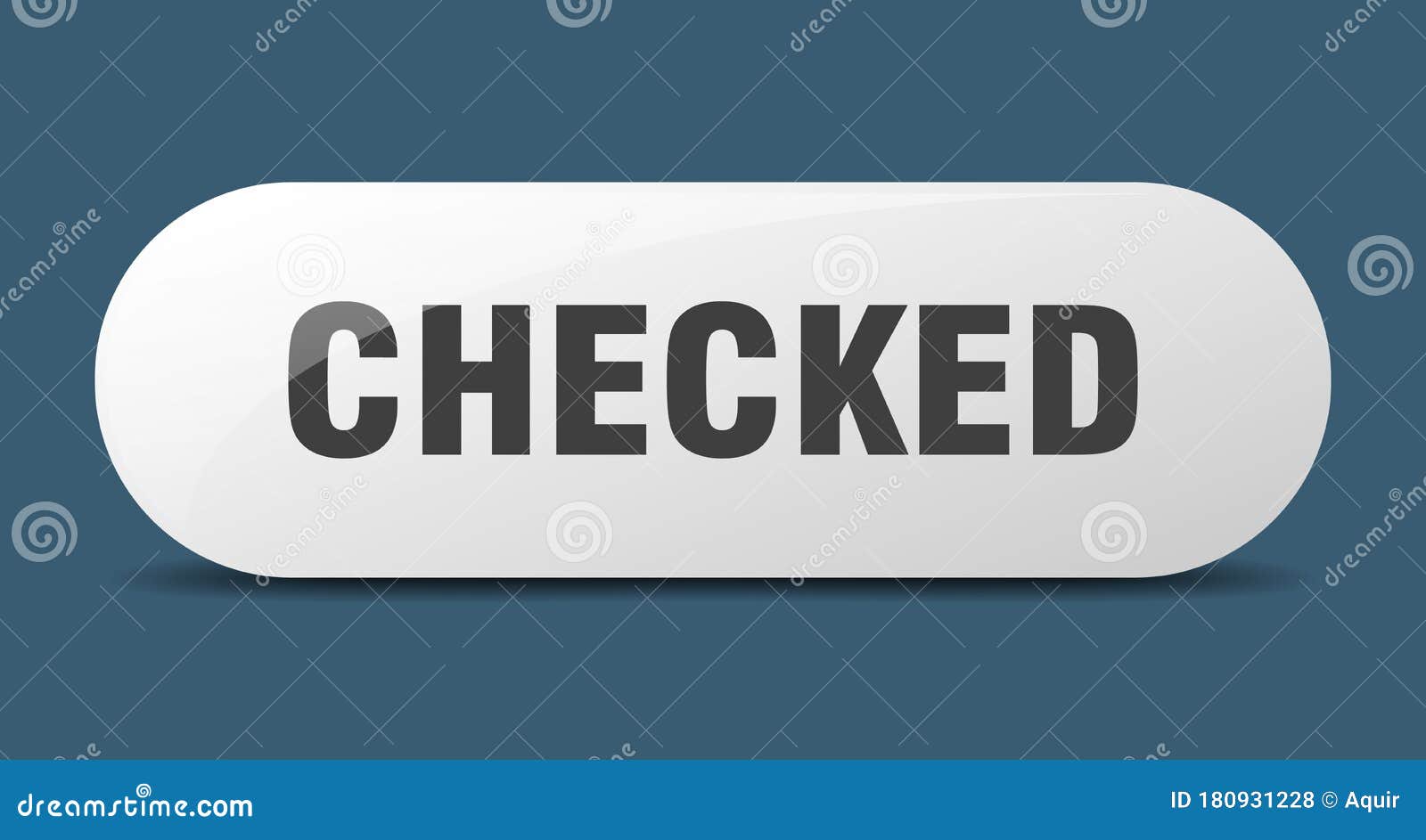 Checked Button. Checked Sign. Key. Push Button Stock Vector ...