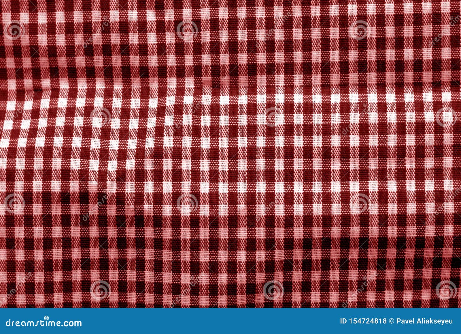 Checked Fabric Texture in Red Tone Stock Photo - Image of surface ...