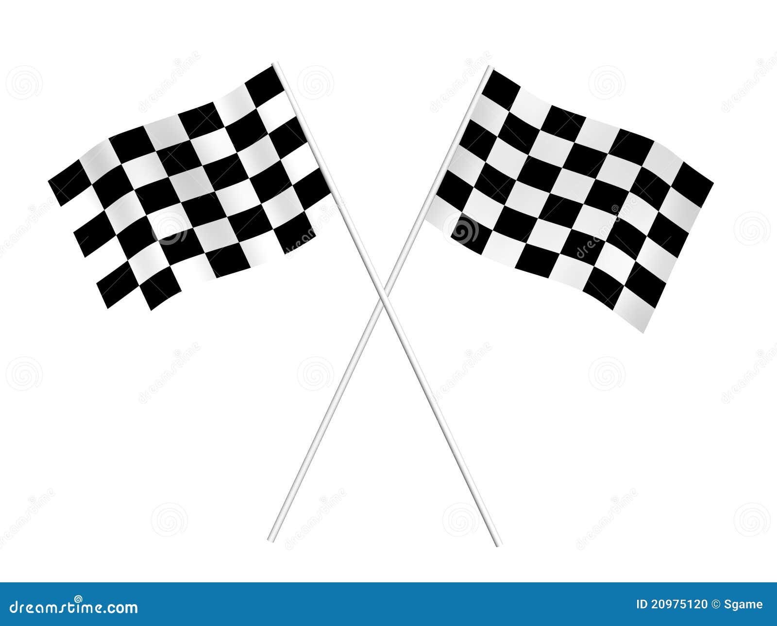 Checked flag stock illustration. Illustration of start - 20975120