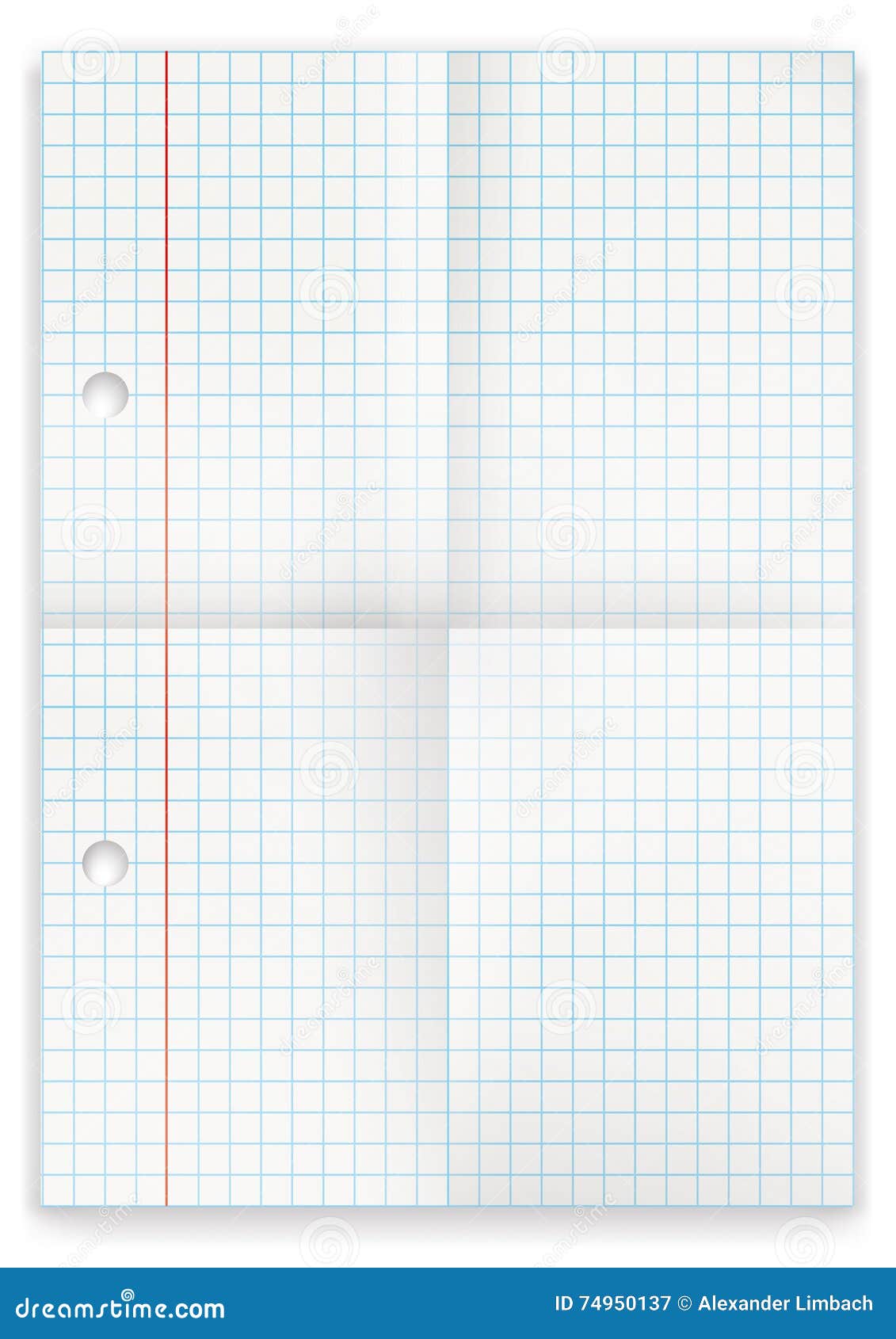 Checked Folded Paper stock vector. Illustration of cell - 74950137