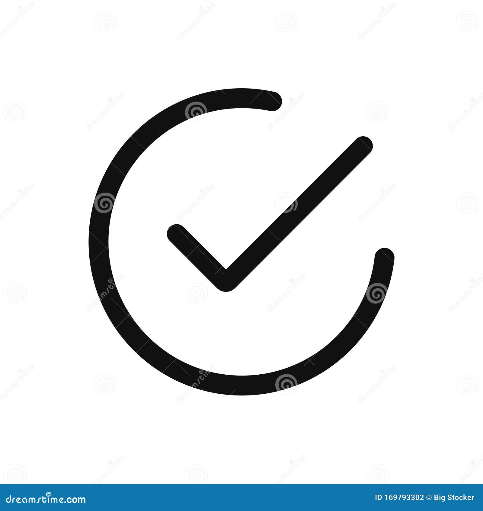 Checked Icon Vector. Simple Checked Sign in Modern Design Style for Web ...