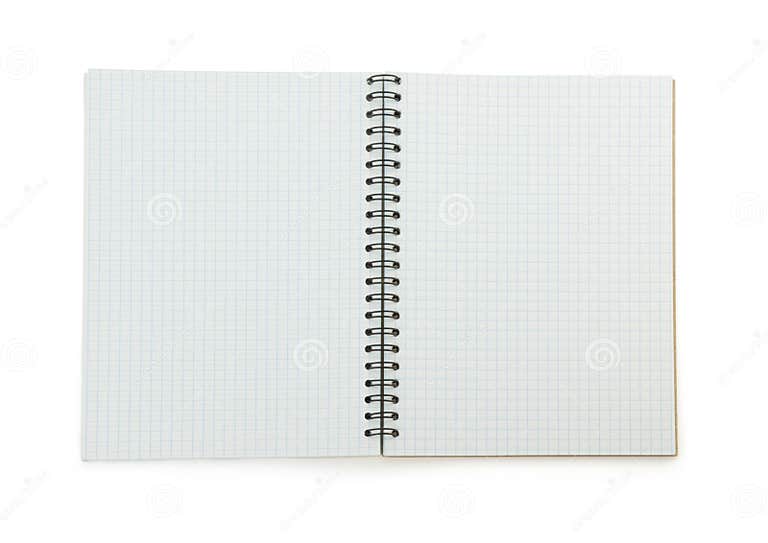 Checked Note Paper on White Stock Photo - Image of pair, isolated: 36262790
