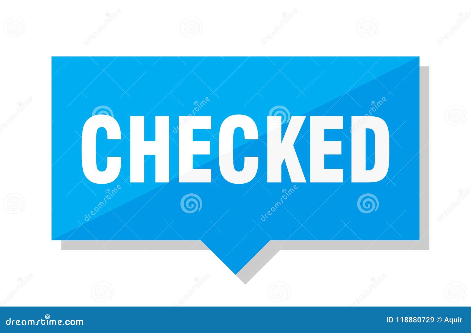 Checked price tag stock vector. Illustration of white - 118880729