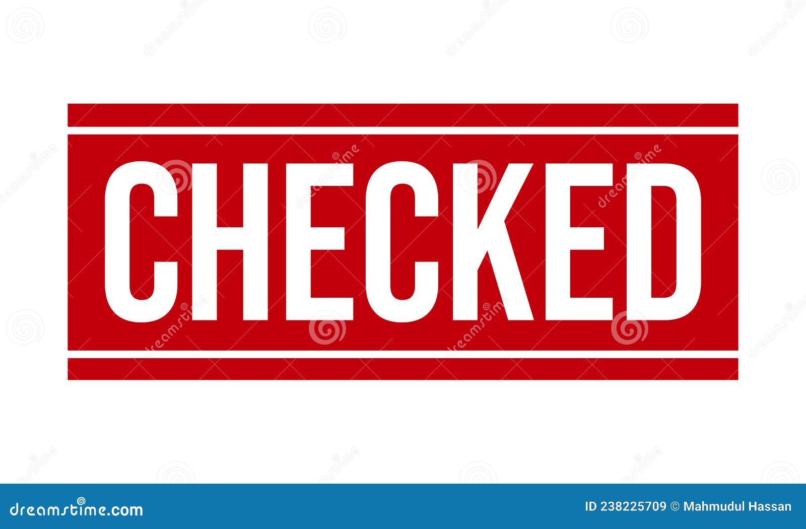 Checked Rubber Grunge Stamp Seal Stock Vector Stock Vector ...