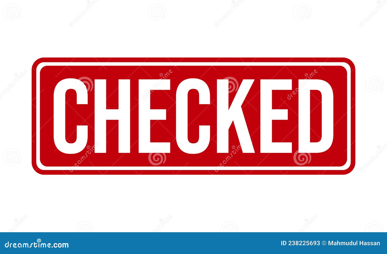 Checked Rubber Stamp. Checked Rubber Grunge Stamp Seal Vector ...