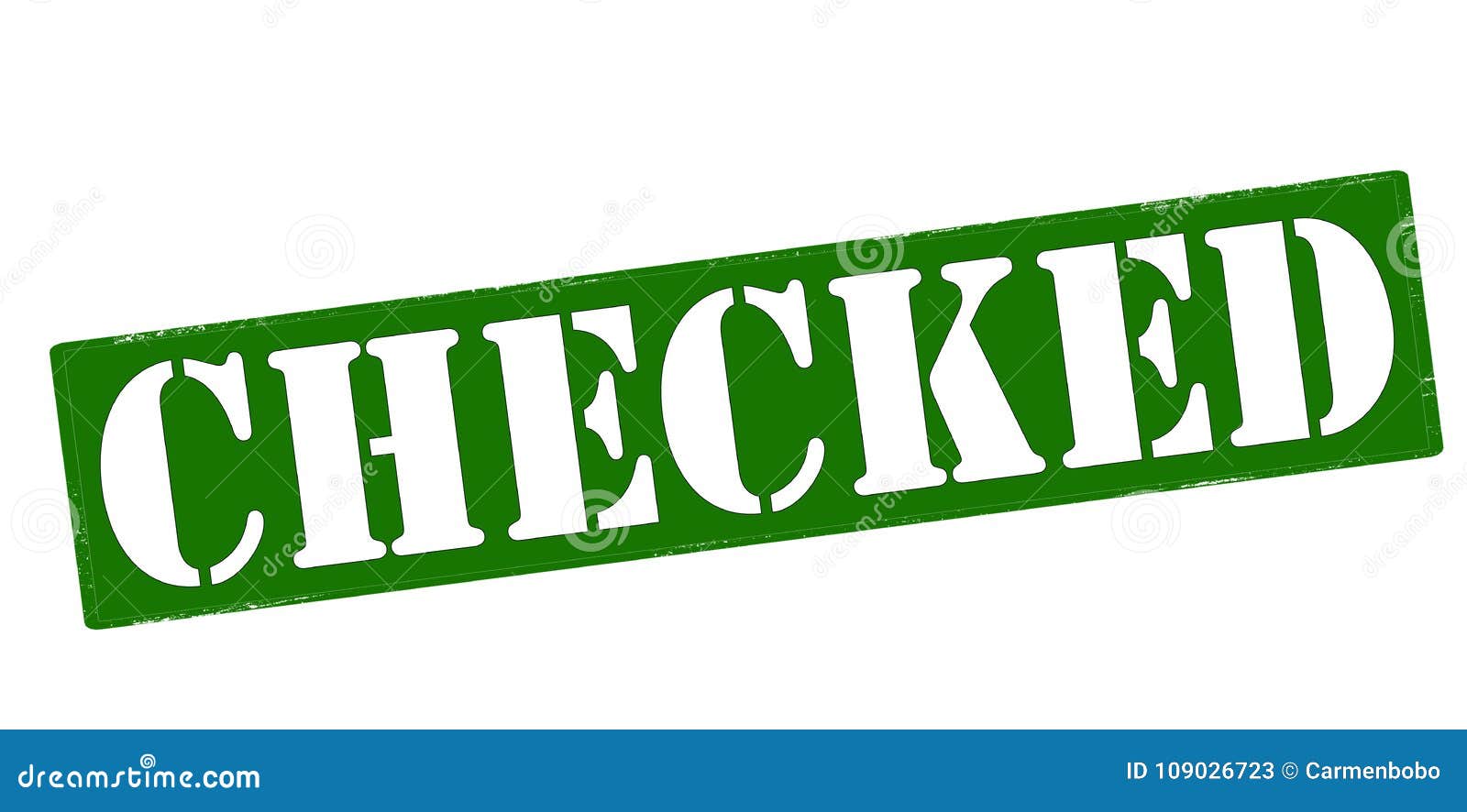 Checked stock illustration. Illustration of symbol, sign - 109026723