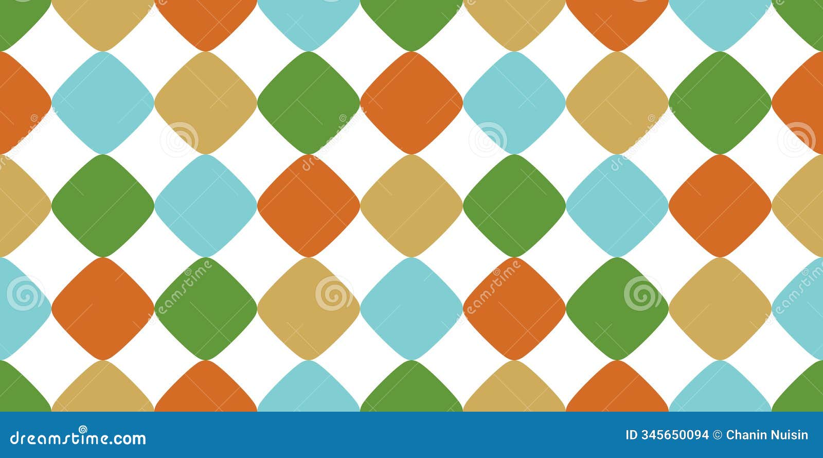 Checked Seamless Pattern Diamond Shaped Quadrangle Rhombus Circus ...