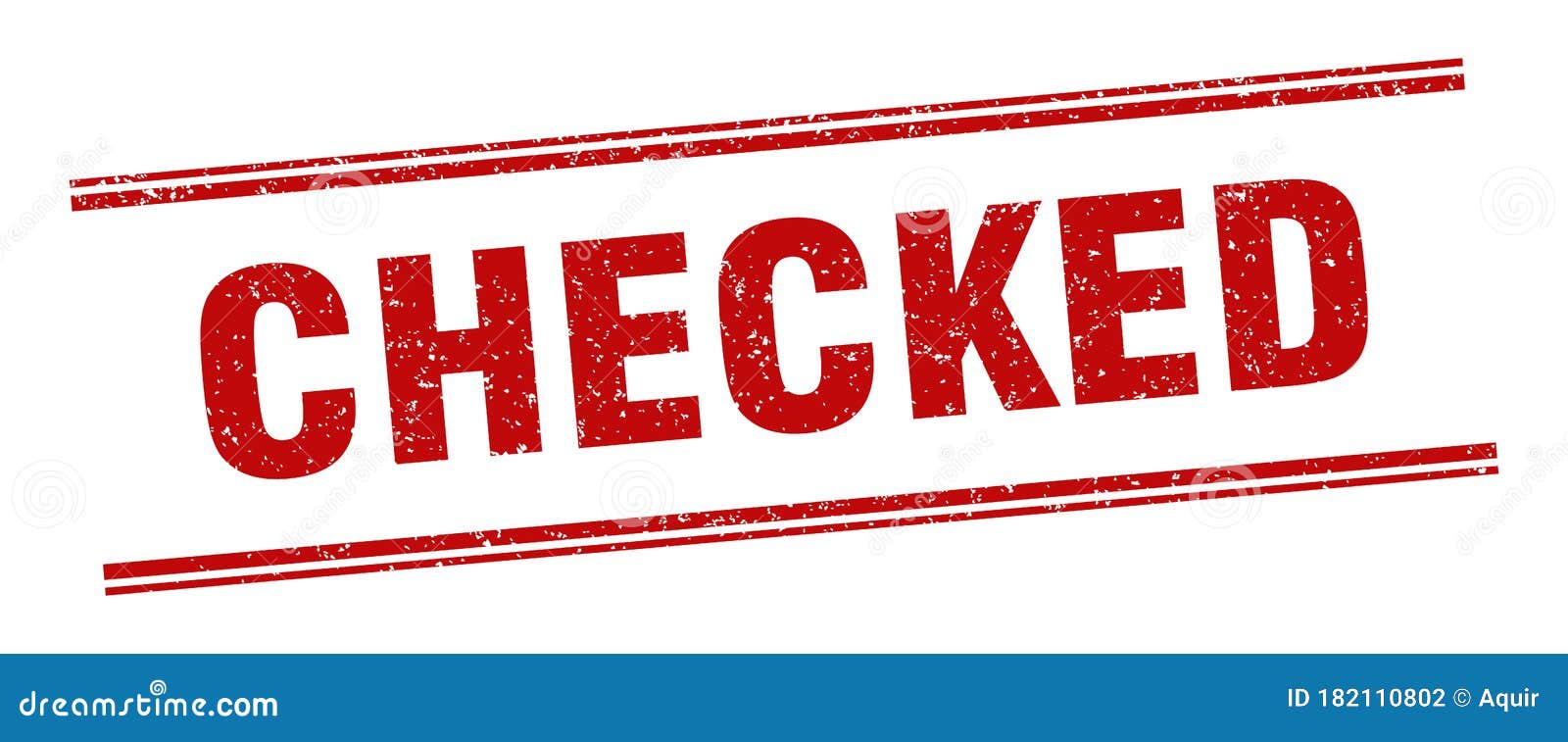 Checked Stamp. Checked Square Grunge Sign Stock Vector - Illustration ...