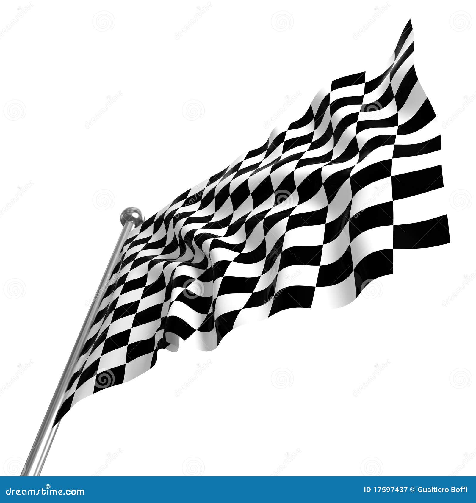 Checked start flag stock illustration. Illustration of finish - 17597437