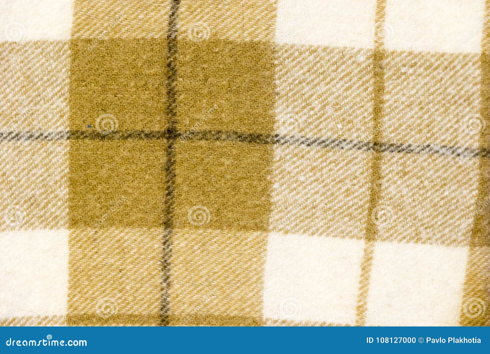 Checked Wool Fabric Textured Background. Cloth Texture Closeup Stock ...