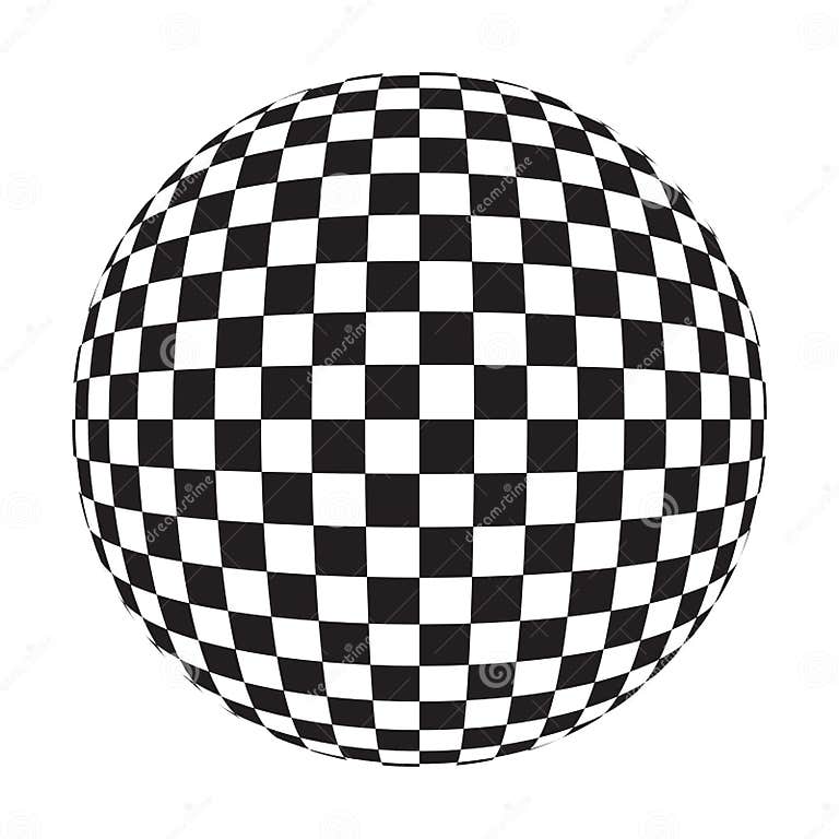 Checker Ball stock illustration. Illustration of ball - 1540297