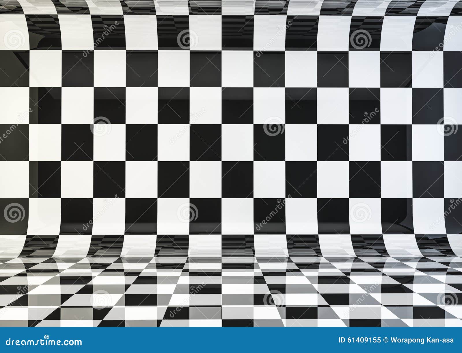 Checker board room stock illustration. Illustration of studio - 61409155