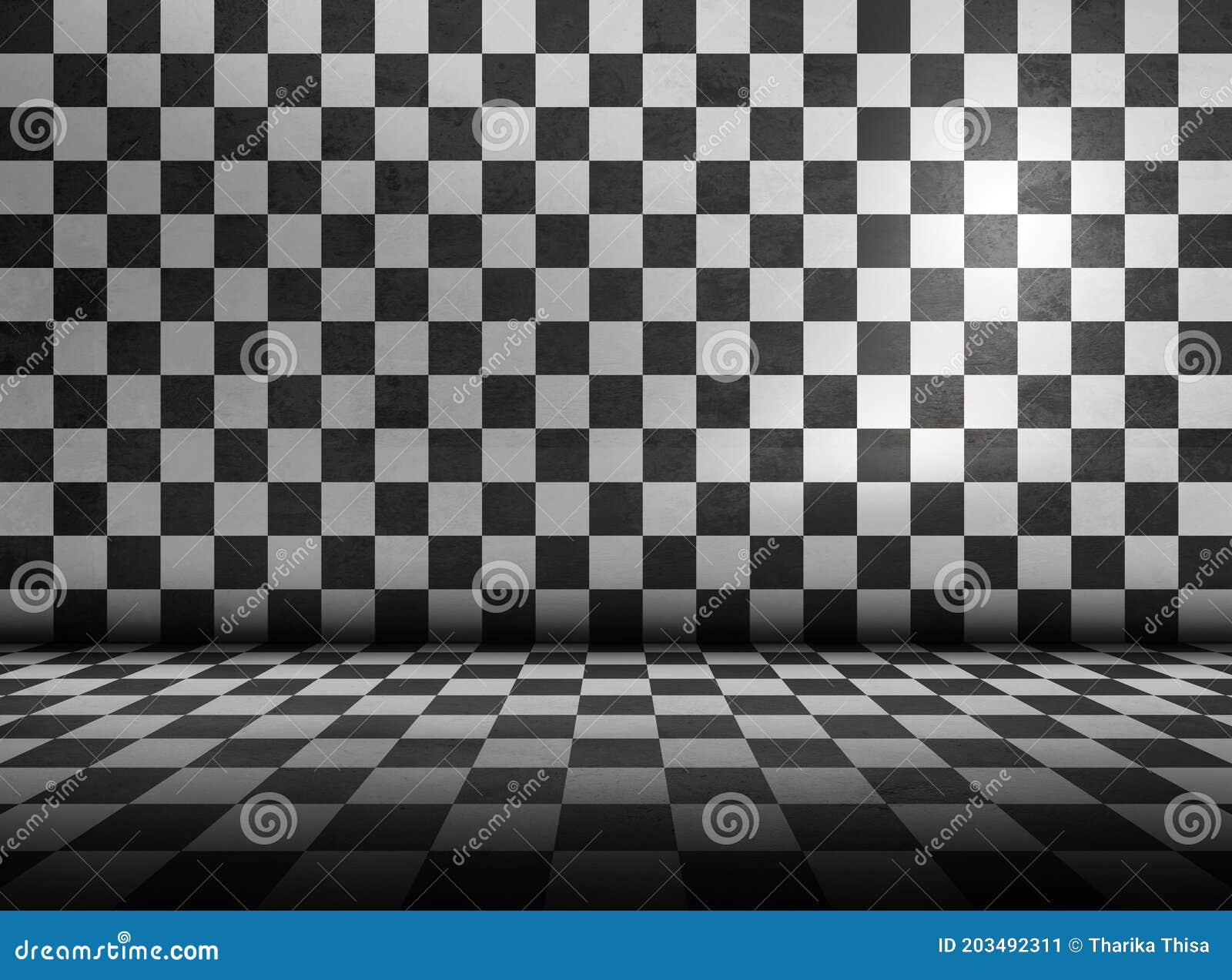 Checker Floor and Wall Pattern Stock Image - Image of wall, empty ...