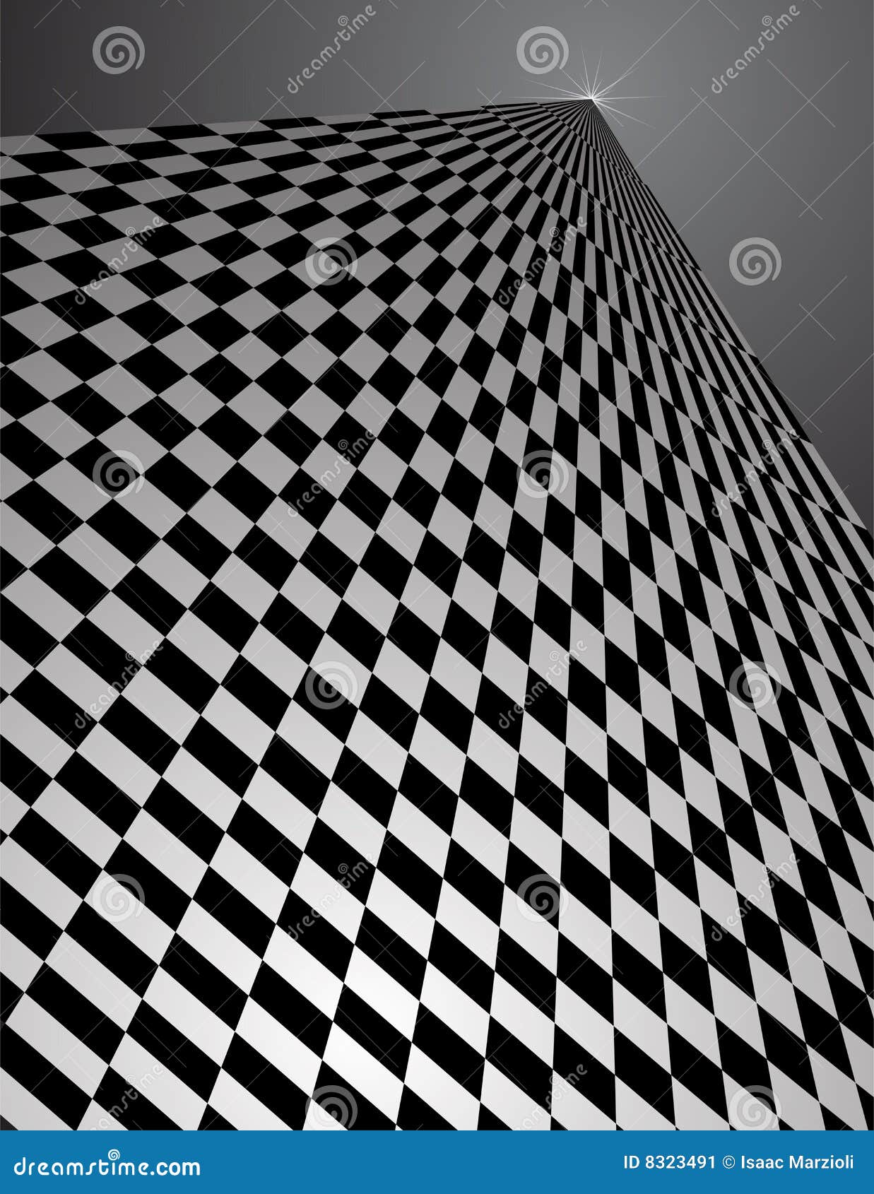 Checker Pattern in Perspective - Vector Illustrati Stock Vector ...