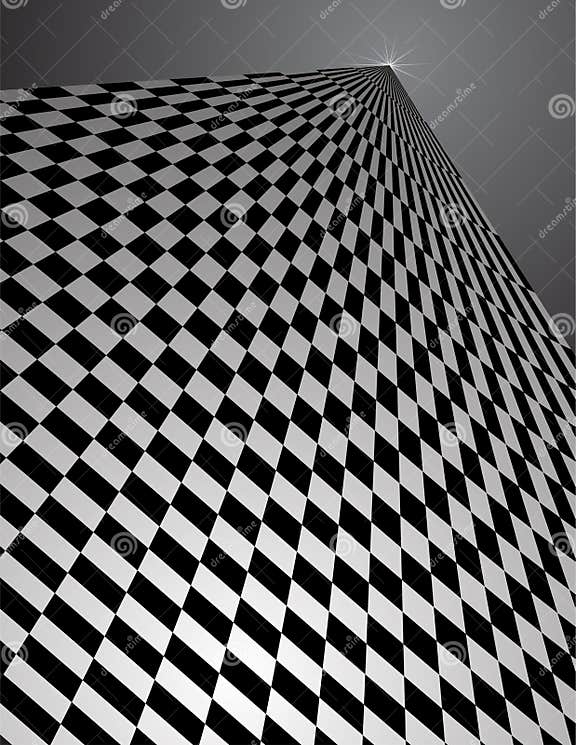 Checker Pattern in Perspective - Vector Illustrati Stock Vector ...