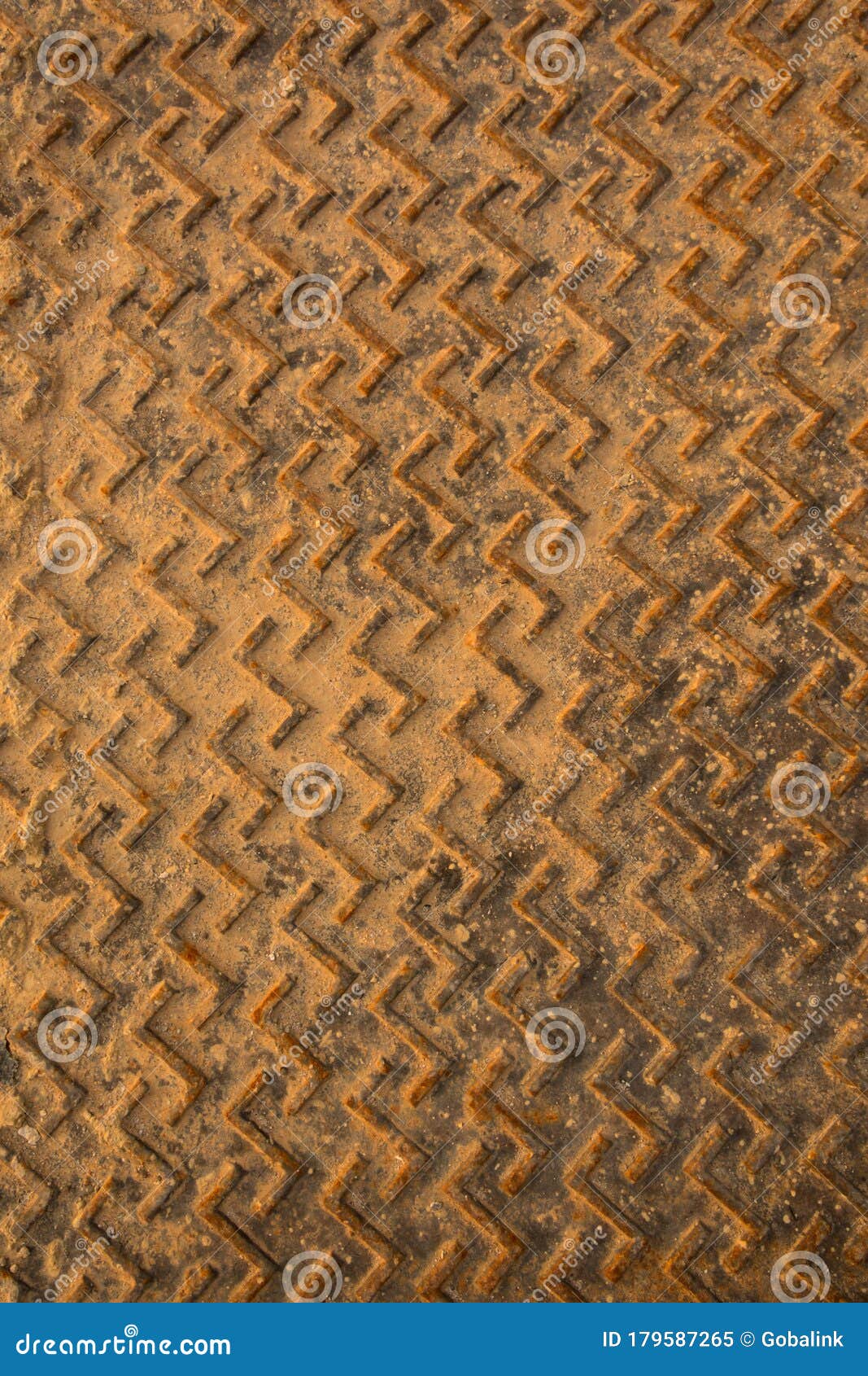 Checker plate stock image. Image of rust, industrial - 179587265