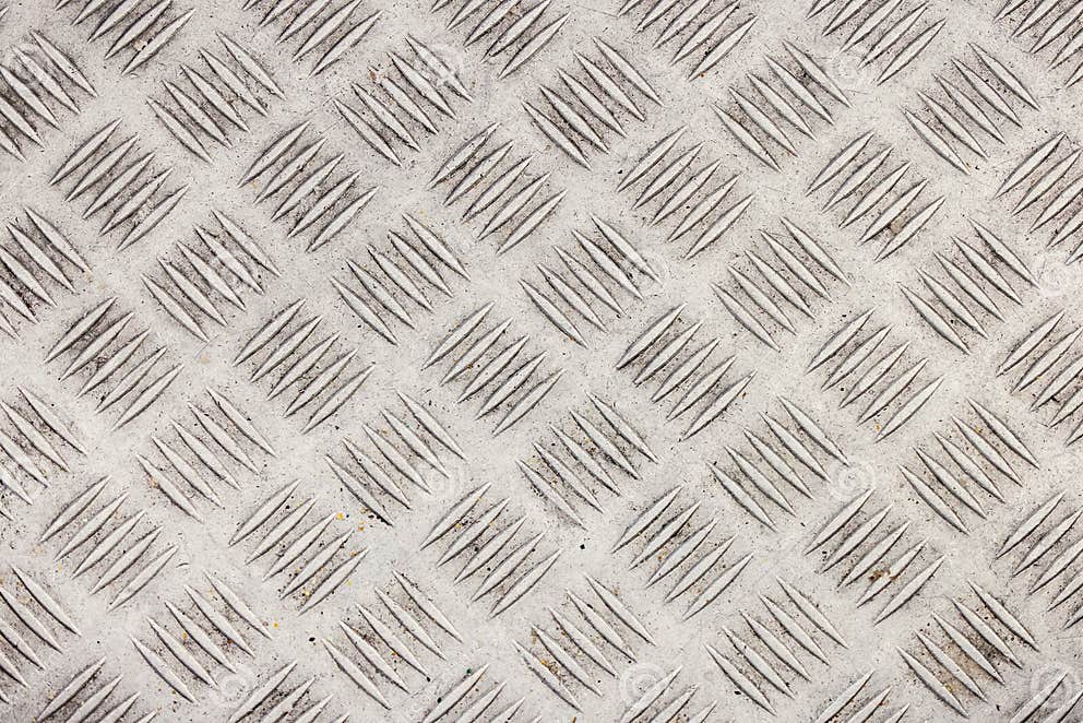 Checker Plate with Textured Diamond Pattern Stock Image - Image of ...