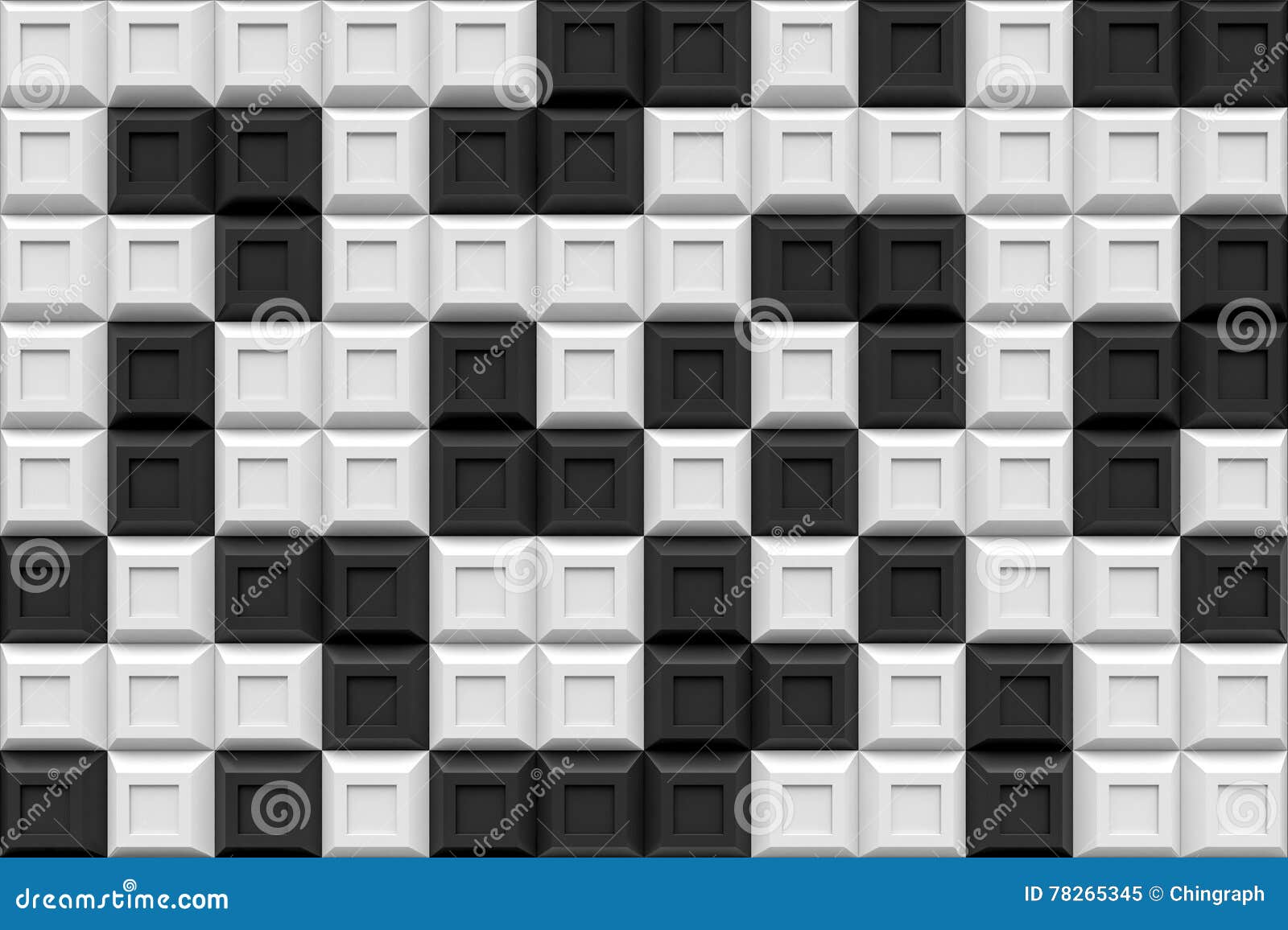 Checker Square Box Modern Technology Black Abstract 3d Backgro Stock ...