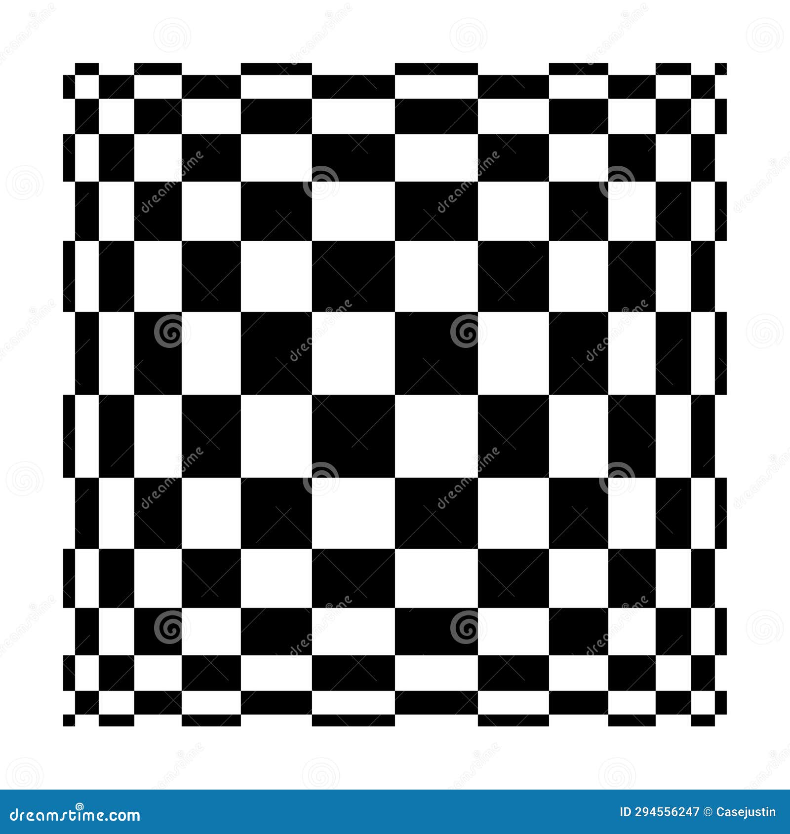 Checkerboard Abstract Illusion Square Design Pattern Cartoon Vector ...