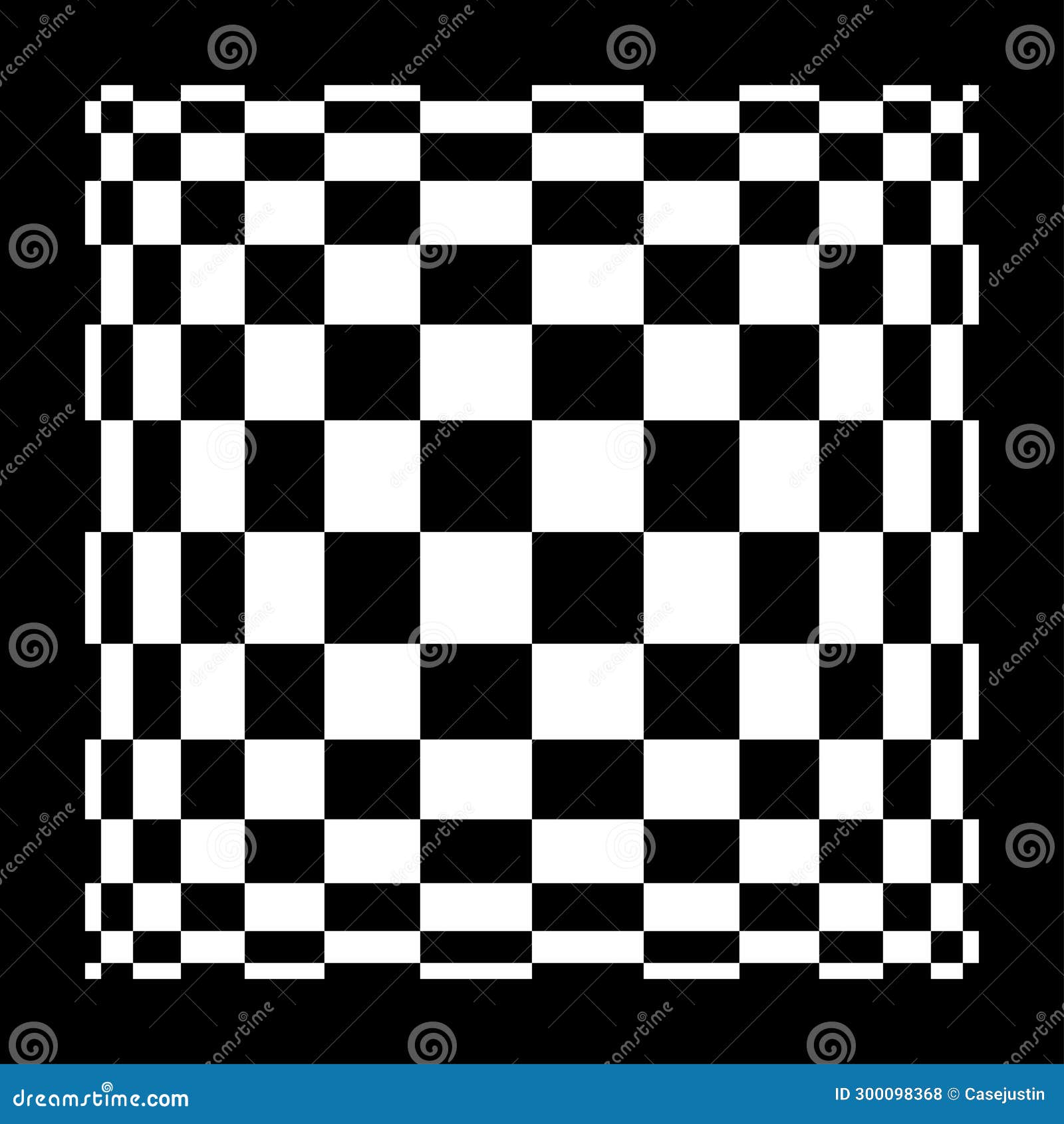 Checkerboard Abstract Illusion Square Design Pattern Cartoon Vector ...